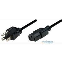 CABLE ALIMENTACION CORRIENTE MANHATTAN 1.8M C13 MONITOR PROYECTOR CPU BLIS